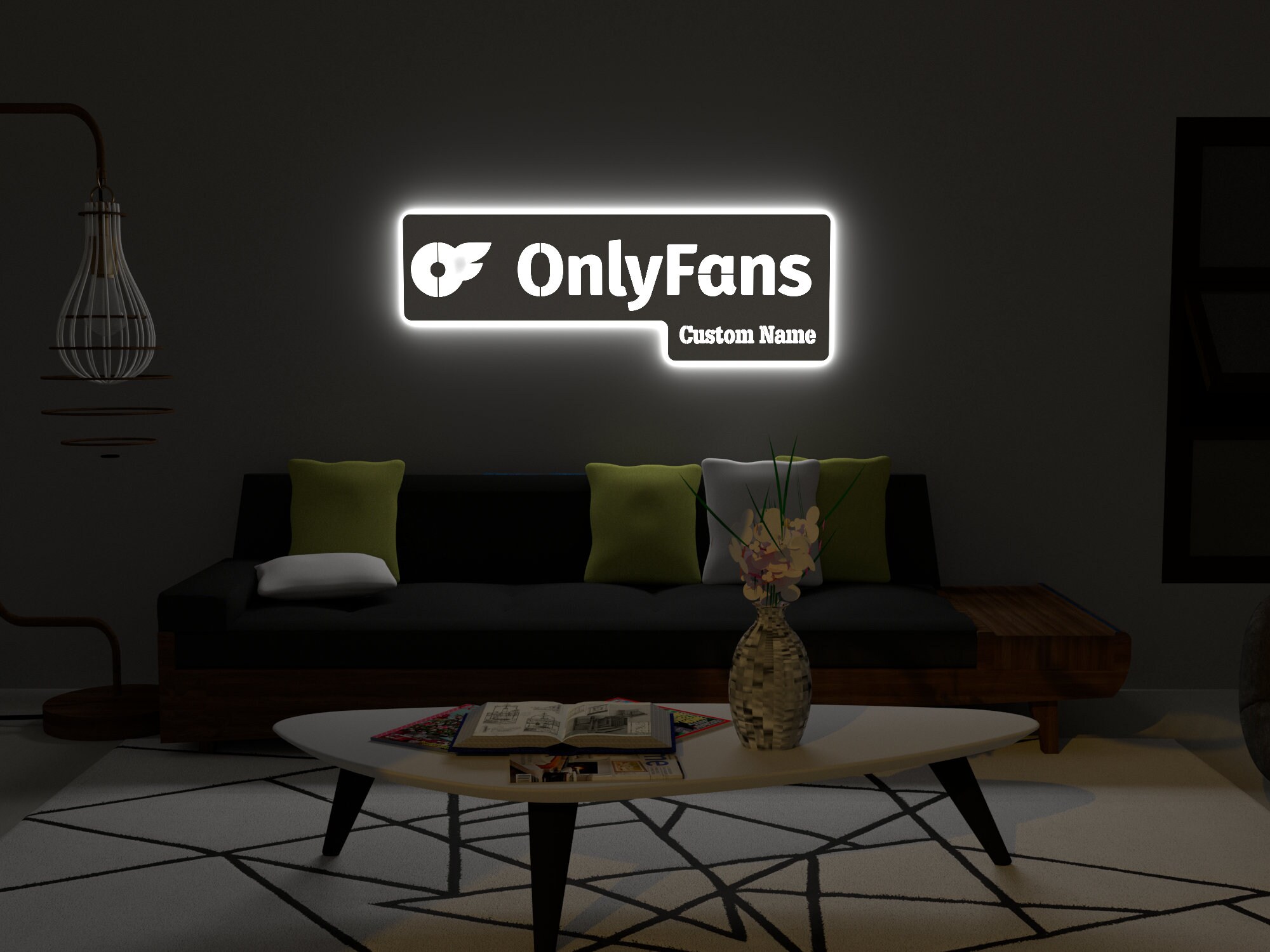 Custom Onlyfans Logo, Onlyfans Branding, Onlyfans Ideas, Led Wall Decor ...