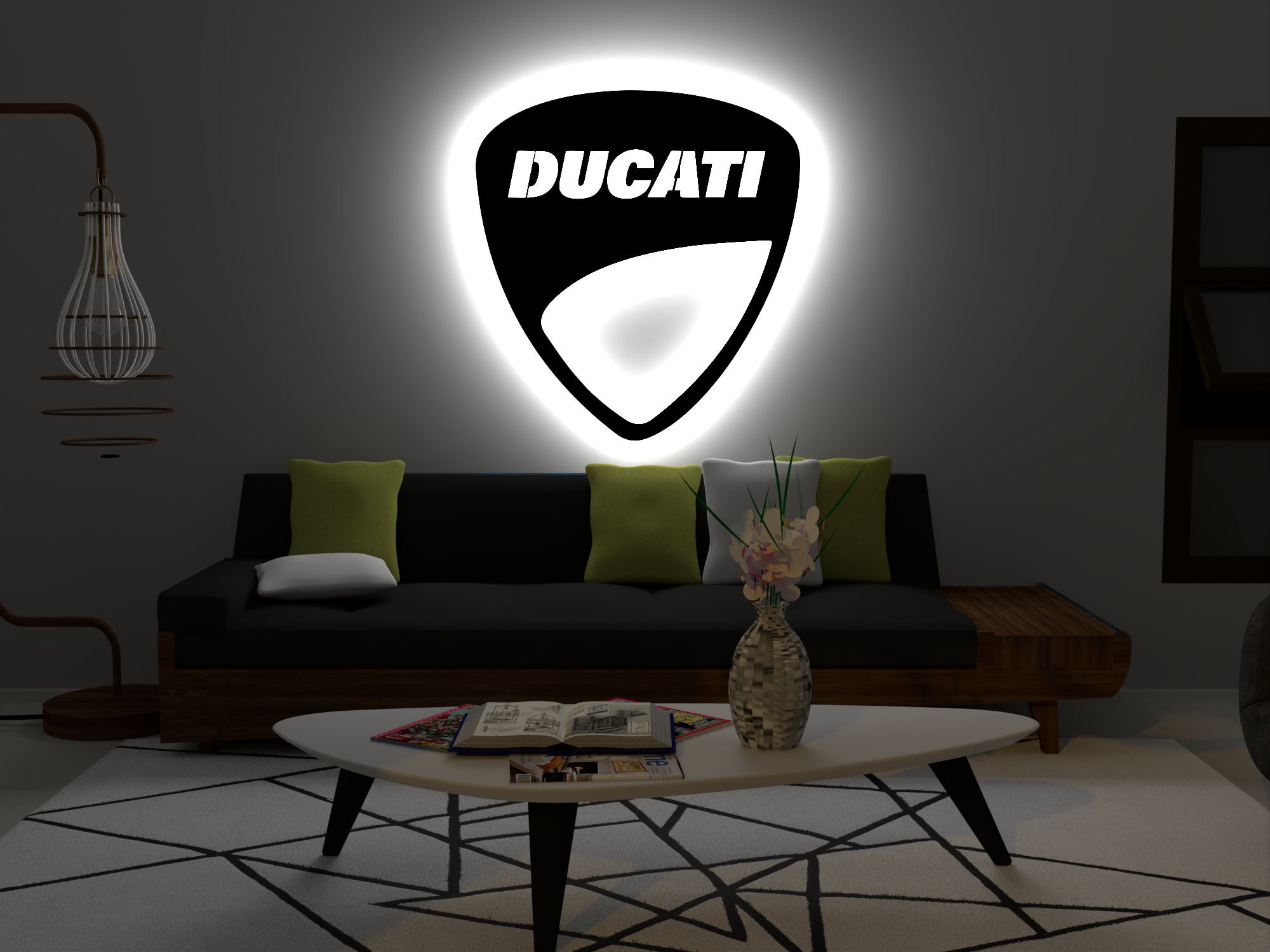 Ducati Led Sign, Ducati Motorcycle Art, Ducati Decor, Christmas Gift ...