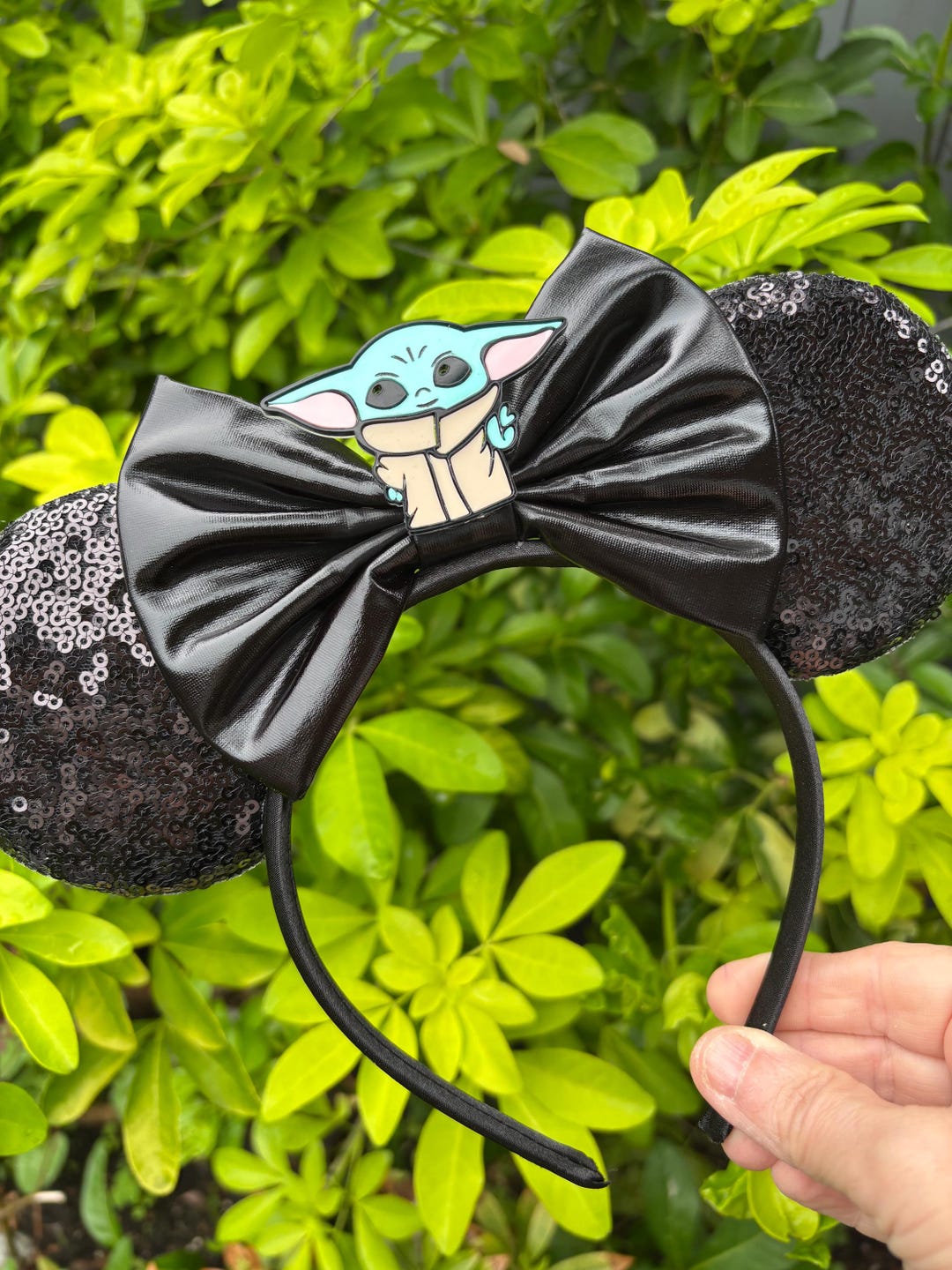 Grogu Inspired Themed Ears. Detailed With Acrylic - Etsy