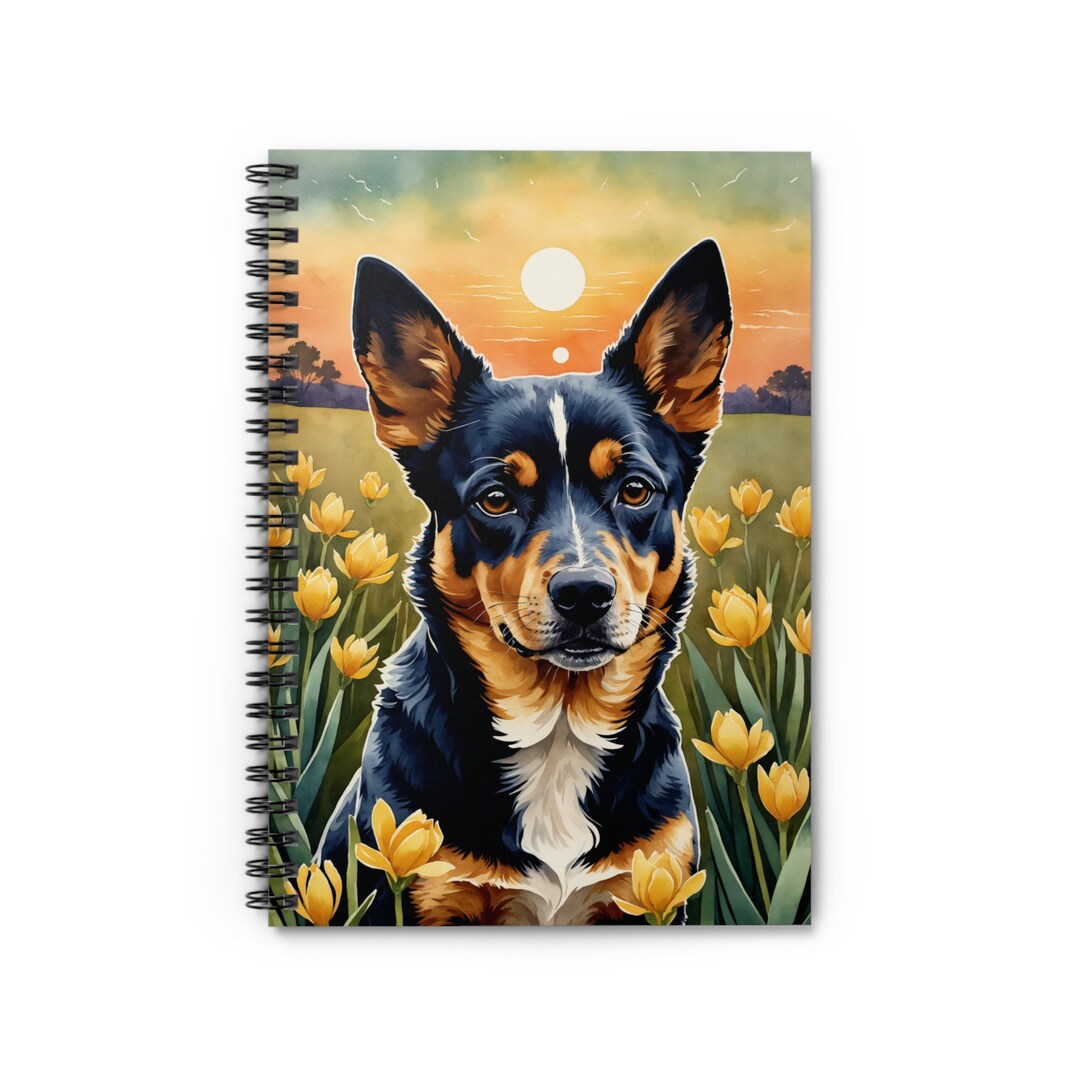 Hyacinth Twilight: an Australian Cattle Dog in Watercolor Fusion With ...