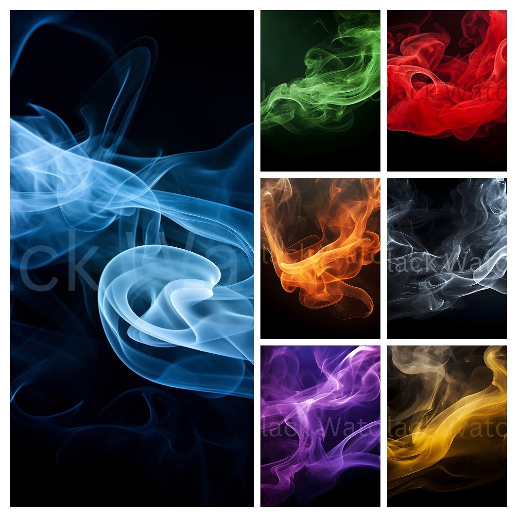 Smoke Themed Photography Backgrounds, Photoshop Overlay, Studio ...