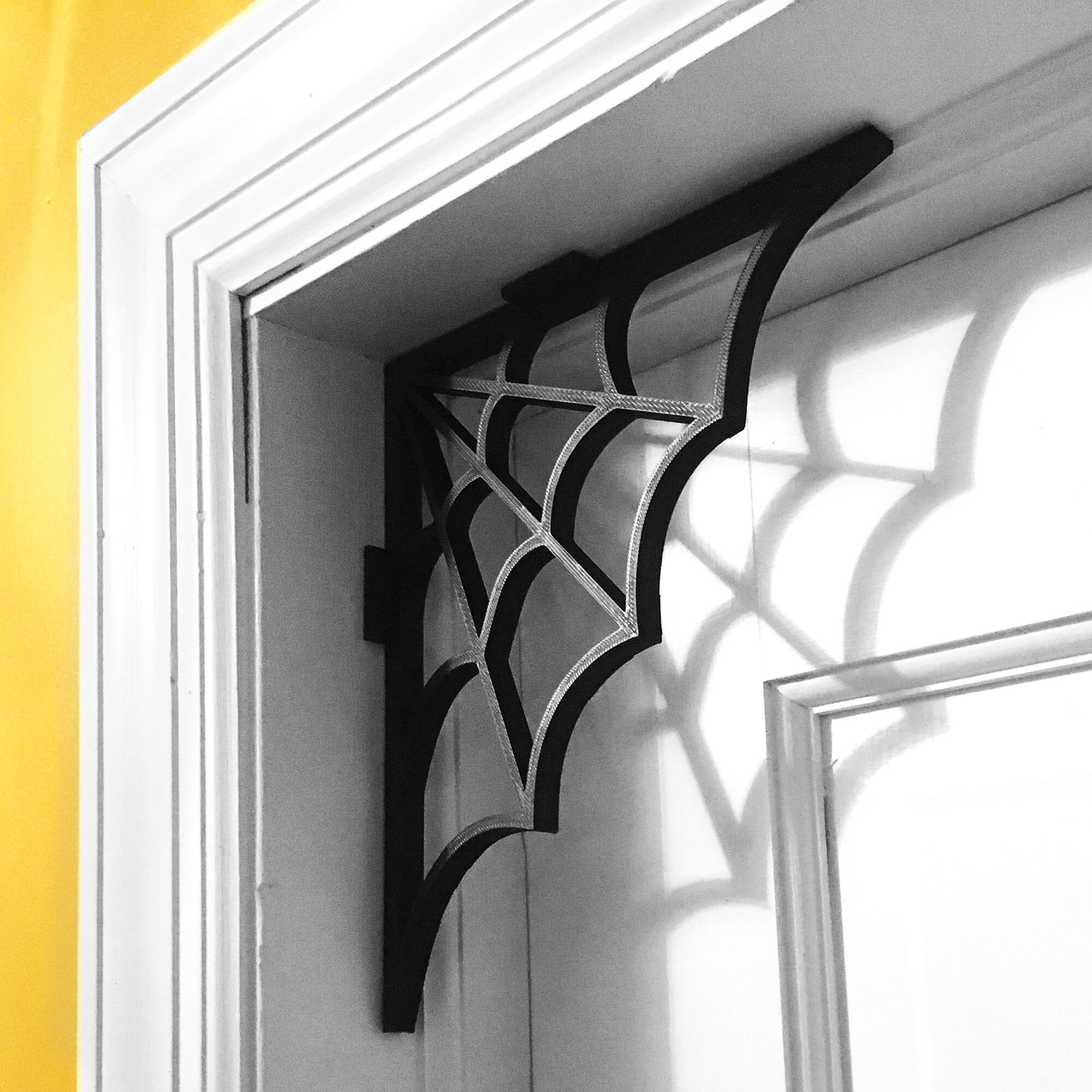 Halloween Spider Web Door Corner Decor, Spooky Gothic Accent - Etsy
