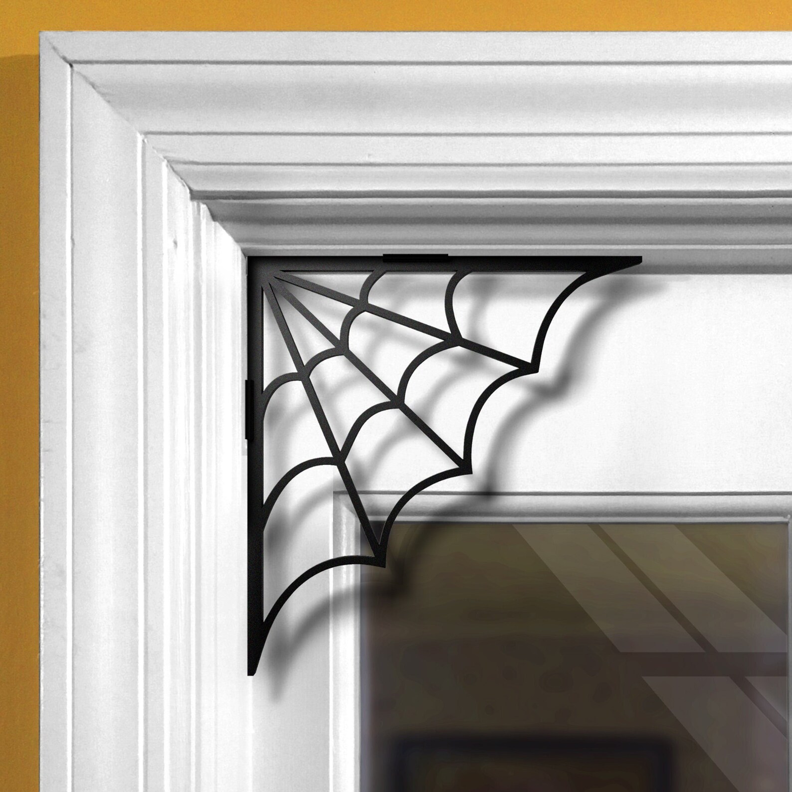 Halloween Spider Web Door Corner Decor, Spooky Gothic Accent - Etsy