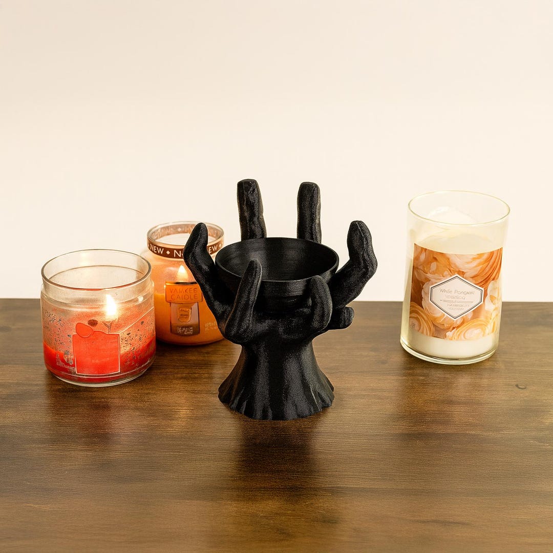 Gothic Monster Claw Candle Holder: Spooky Halloween Table Centerpiece ...