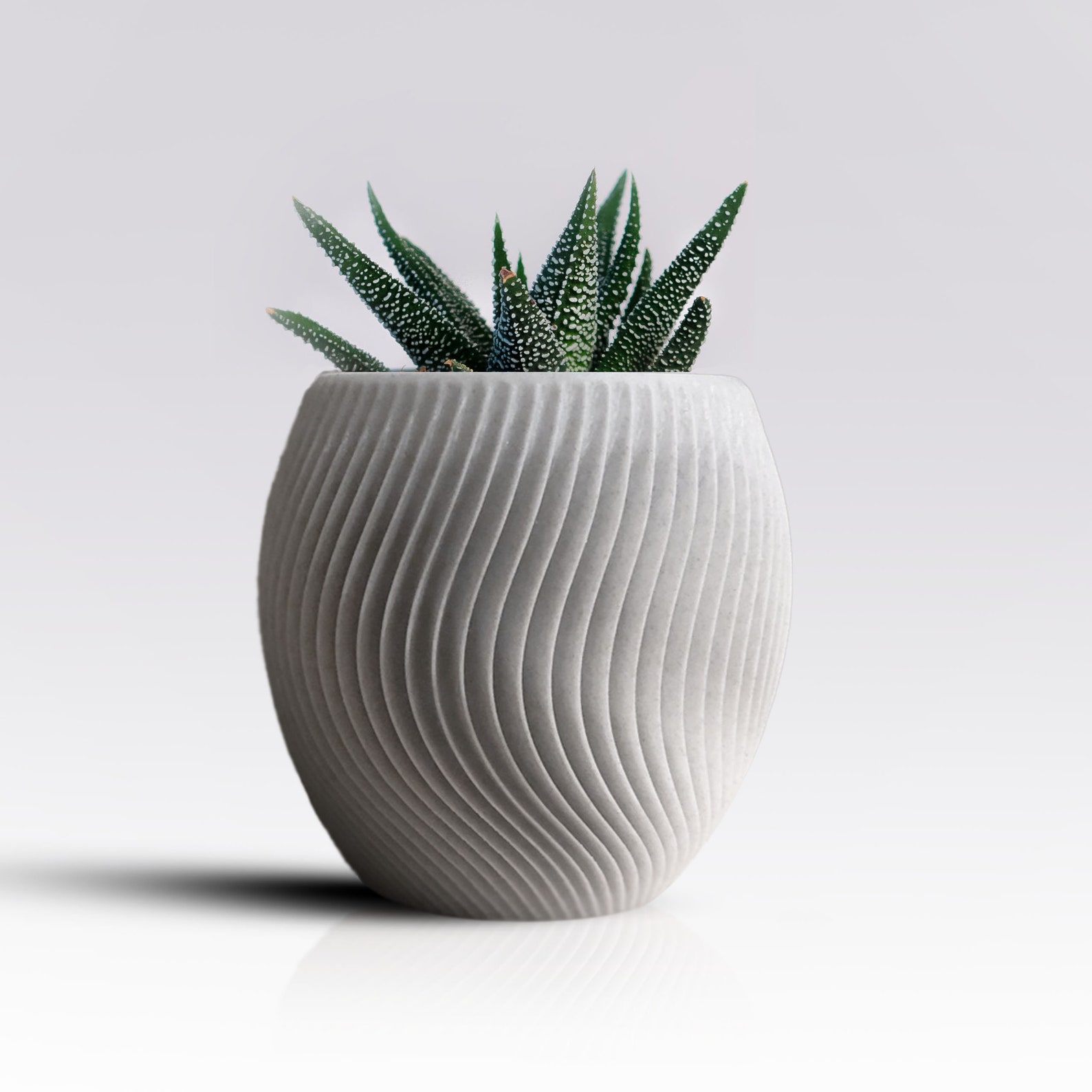 Modern Decor Planter Pot Modern Home Decor Geometric Planter Marble ...