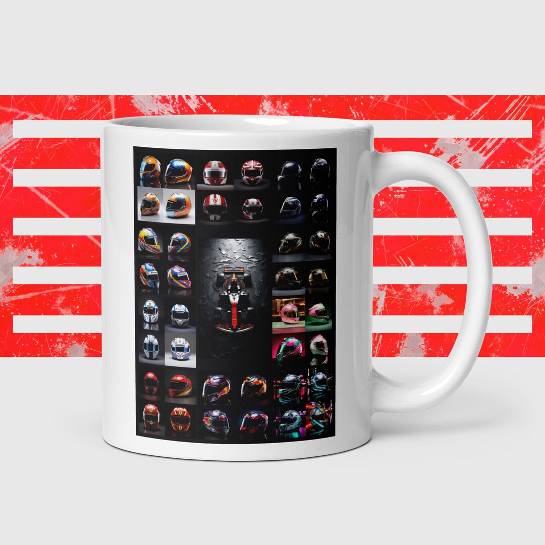 Formula 1 Team Helmets Generated With AI Mug. Perfect Mug for - Etsy