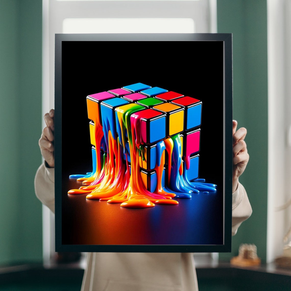 Melting Colors Puzzle Digital Download - Etsy