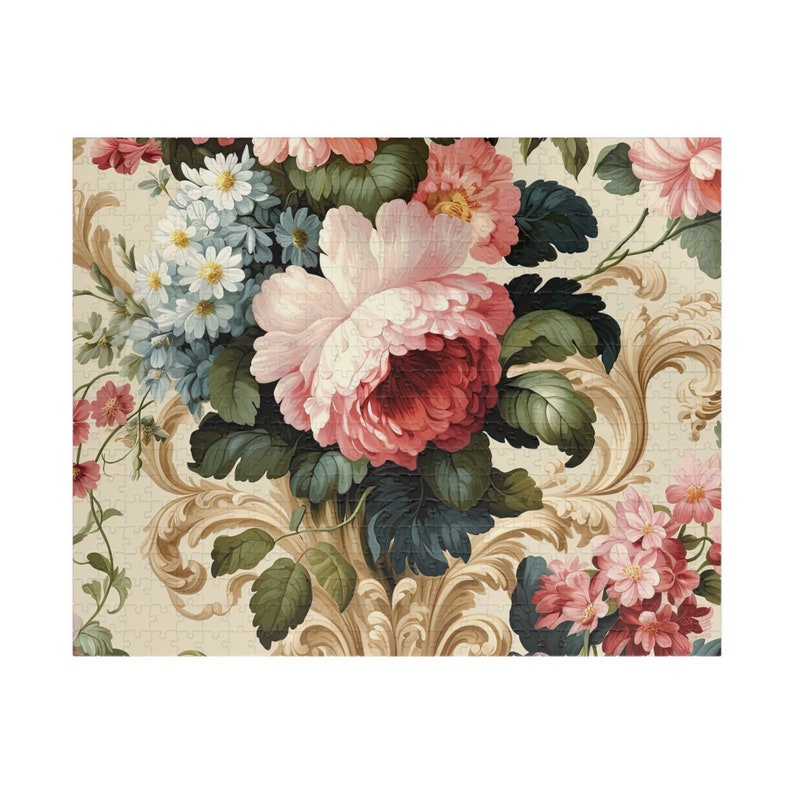 Rococo Rose Garden Classic Floral Jigsaw Puzzle 110, 252, 520, 1014 ...