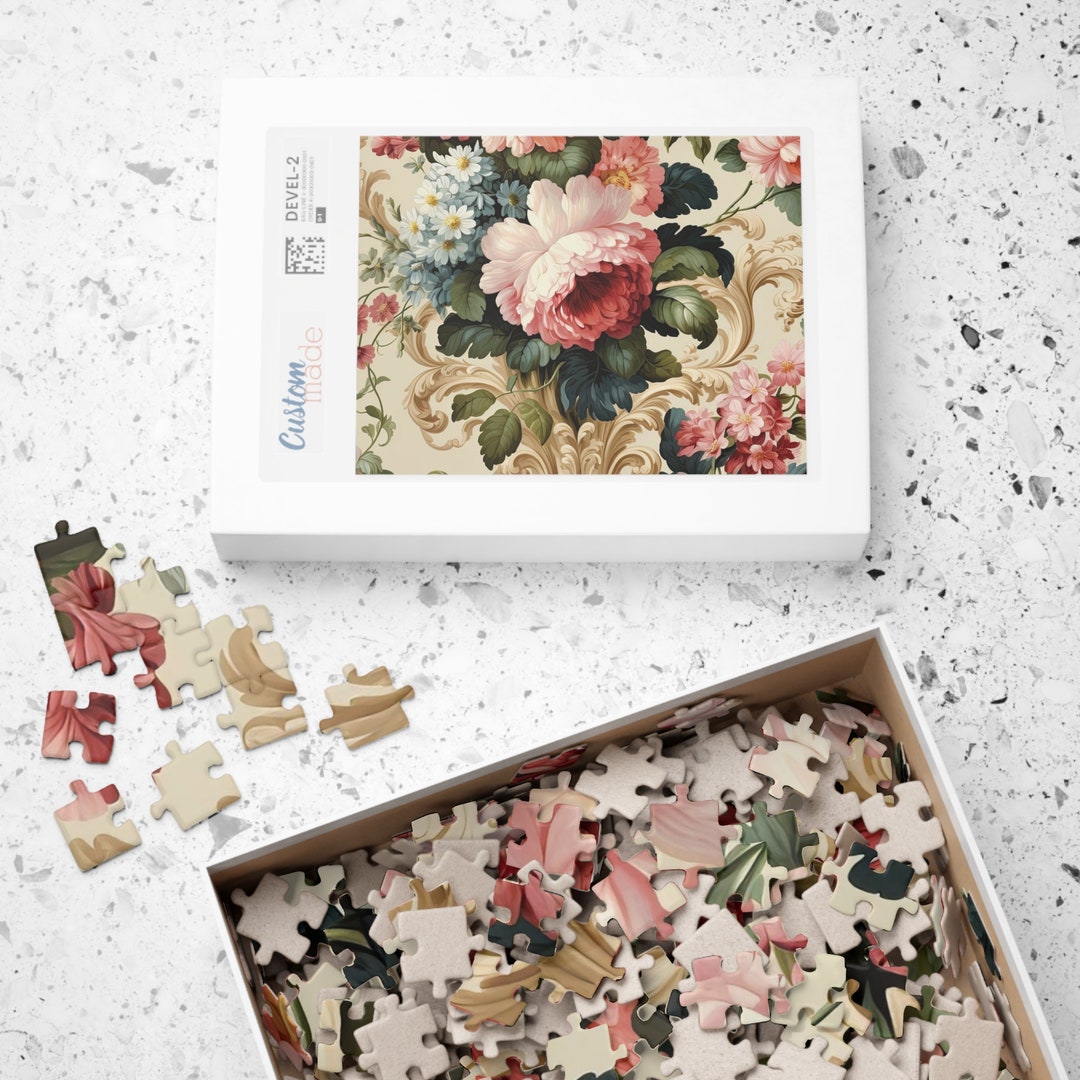 Rococo Rose Garden Classic Floral Jigsaw Puzzle 110, 252, 520, 1014 ...