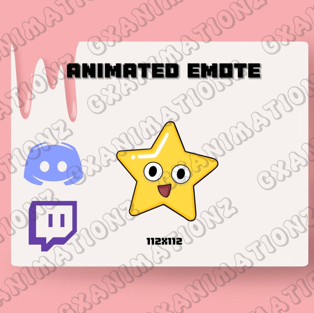 Animated Twitch Emote Spinning Star Emote Star Emote Cute - Etsy