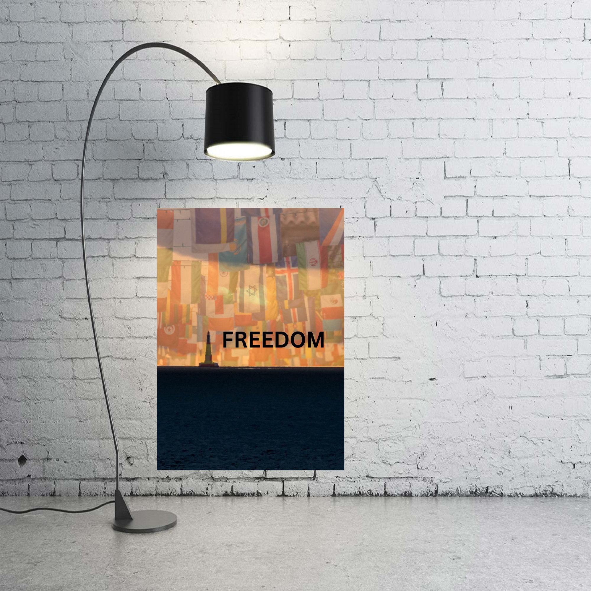 United We Stand With World Flags Abstract Digital - Etsy