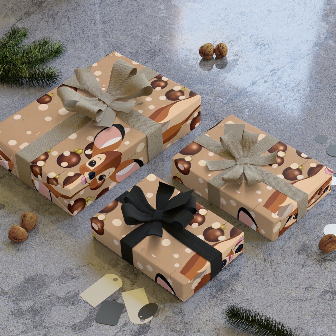 Bambi Christmas Wrapping Paper, Christmas Decoration, Christmas Gift ...