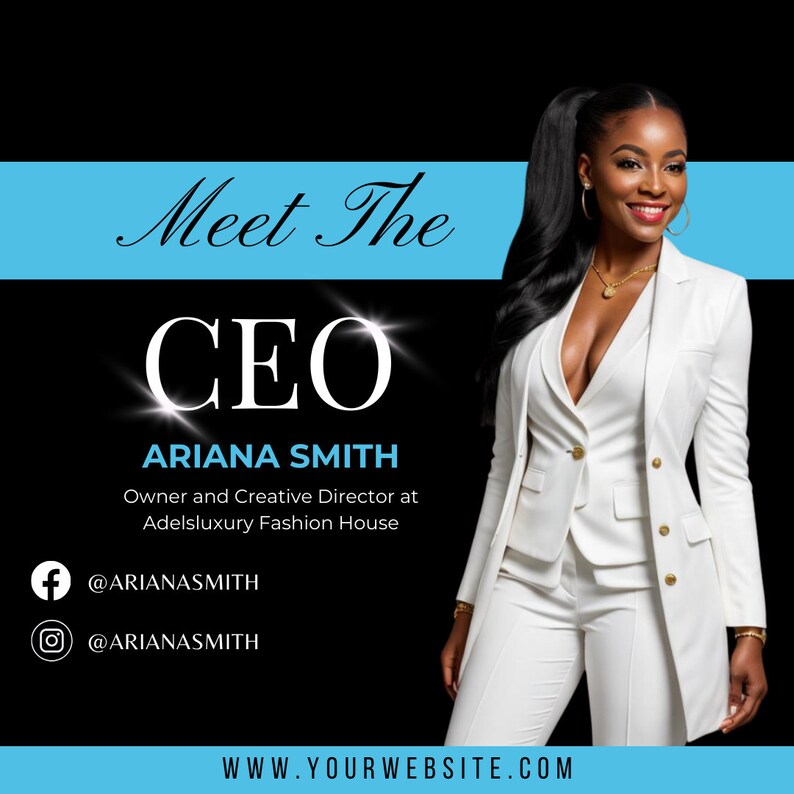 Meet the CEO Flyer, Instagram Post, Social Media Flyer, Premade Flyer ...