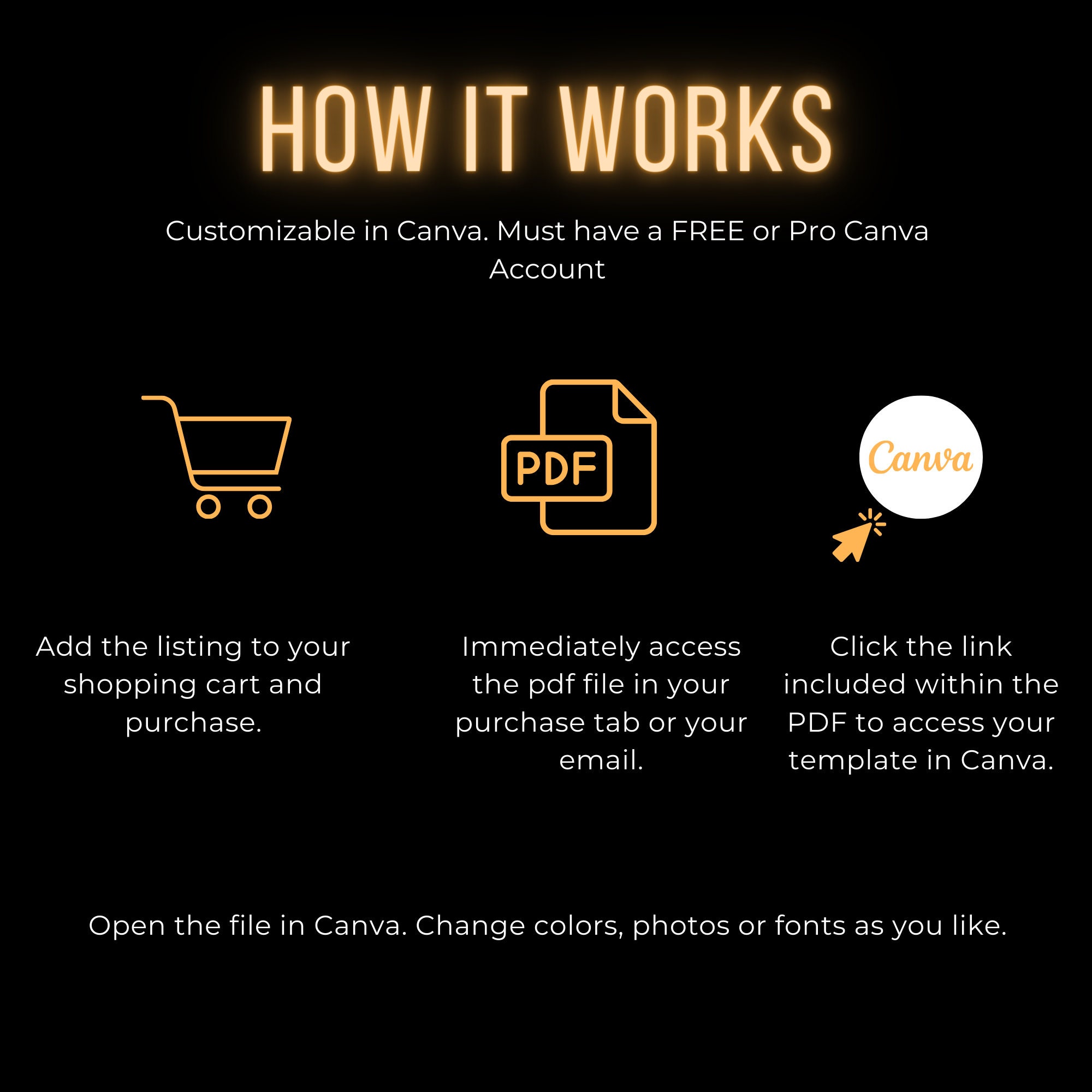 Black and Gold VIP Loyalty Card Template, DIY Business Card (canva) - Etsy