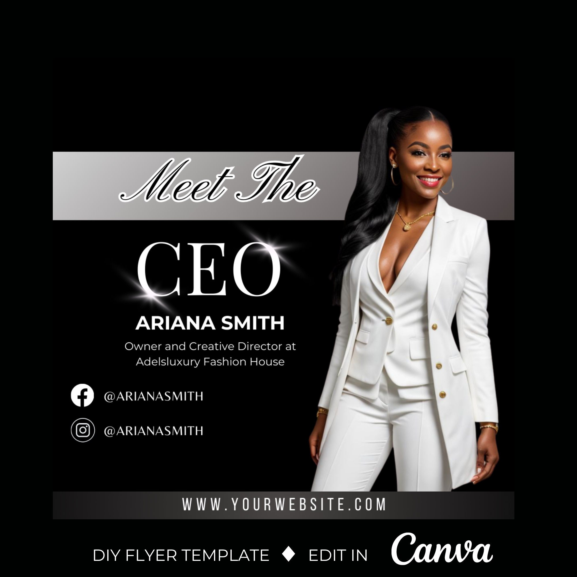 Meet the CEO Flyer, Instagram Post, Social Media Flyer, Premade Flyer ...
