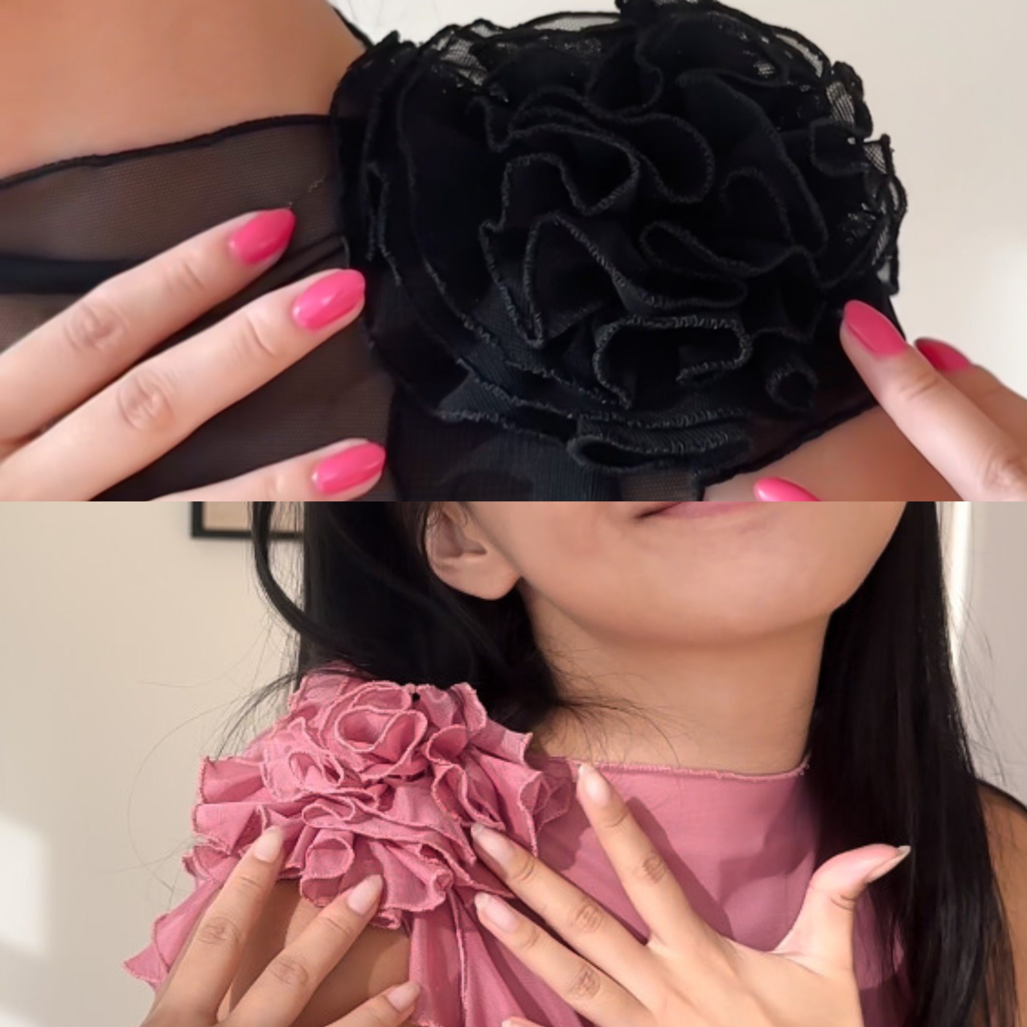 Sheer Rose Top PDF Sewing Pattern Rosette Flower & Ruffles - Etsy Australia