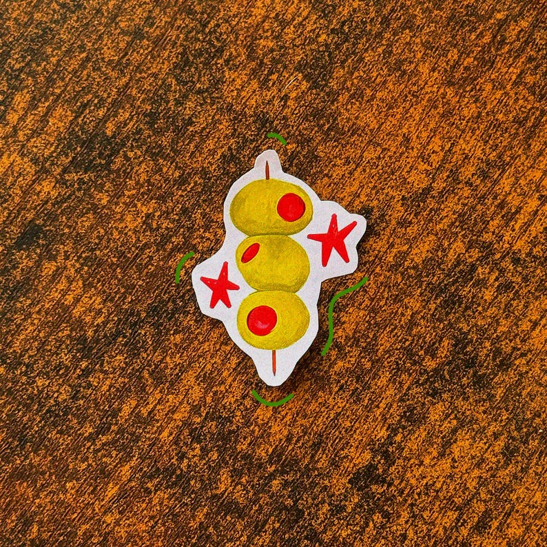 Olives Cute Fun Sticker - Etsy