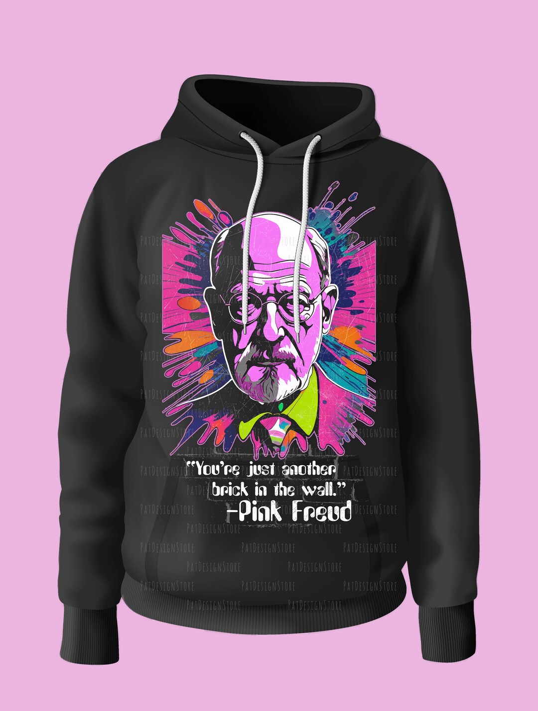 Pink Freud Pink Floyd & Sigmund Freud Happy Tshirt Design - Etsy