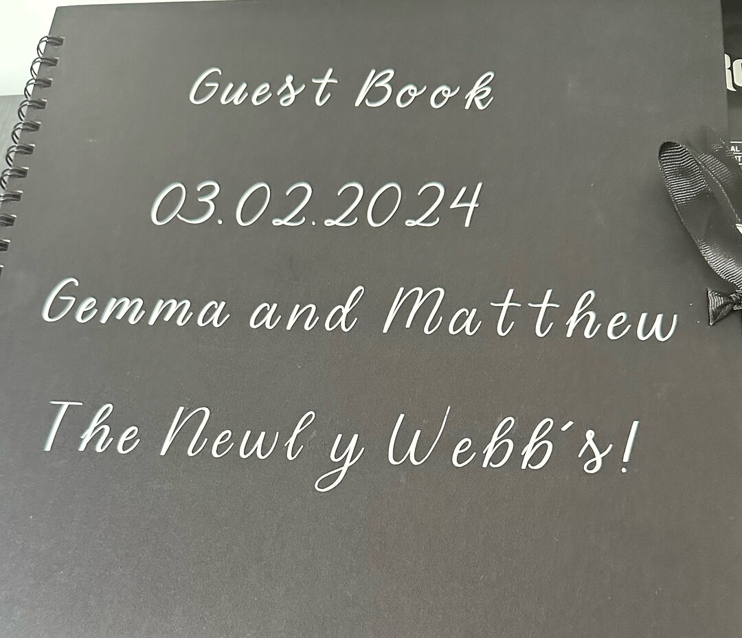 Personalized Guest Book - Etsy