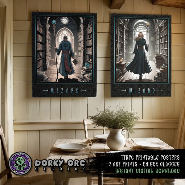 Wizard Poster - Etsy