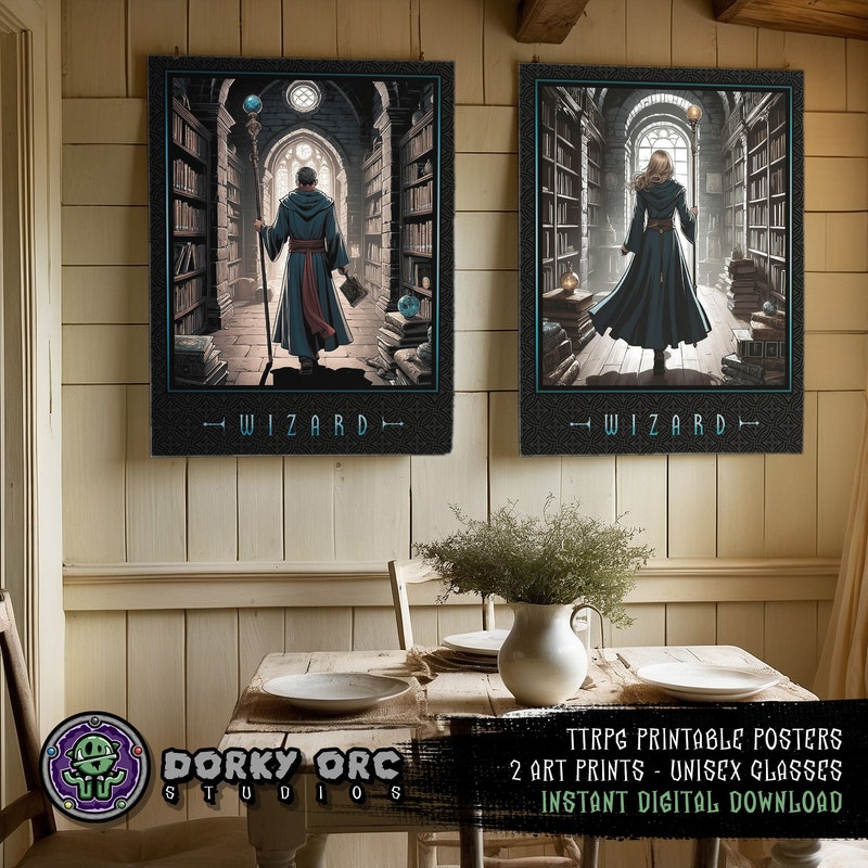 Wizard Poster' - Etsy