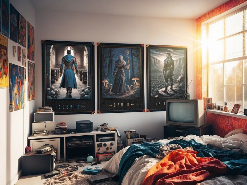 Dnd 5e Character Class Digital Poster Bundle, 26 Male and Female ...