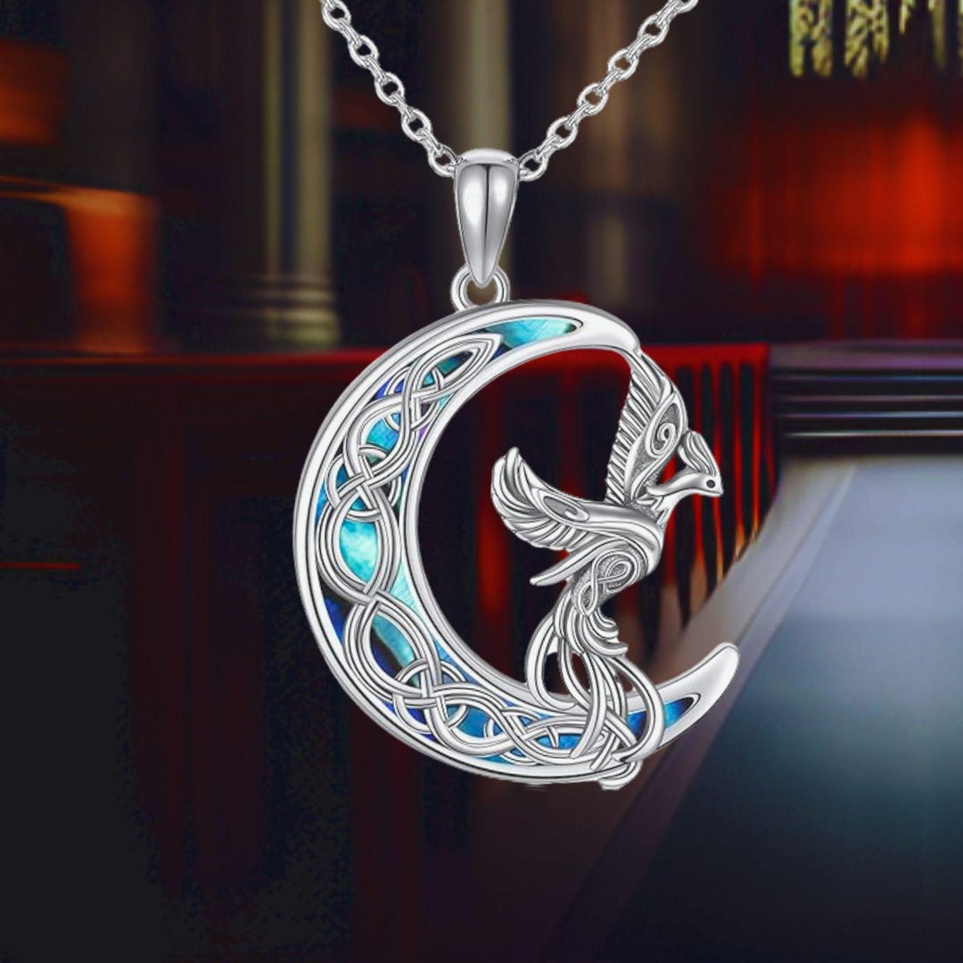 Phoenix Necklace Sterling Silver Phoenix Bird Pendant Phoenix Jewelry ...