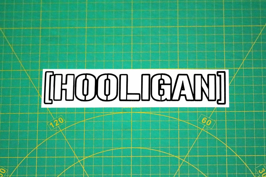 Hooligan Outline Car 4x4 Sticker Badge Tailgate Window Waterproof Vinyl ...