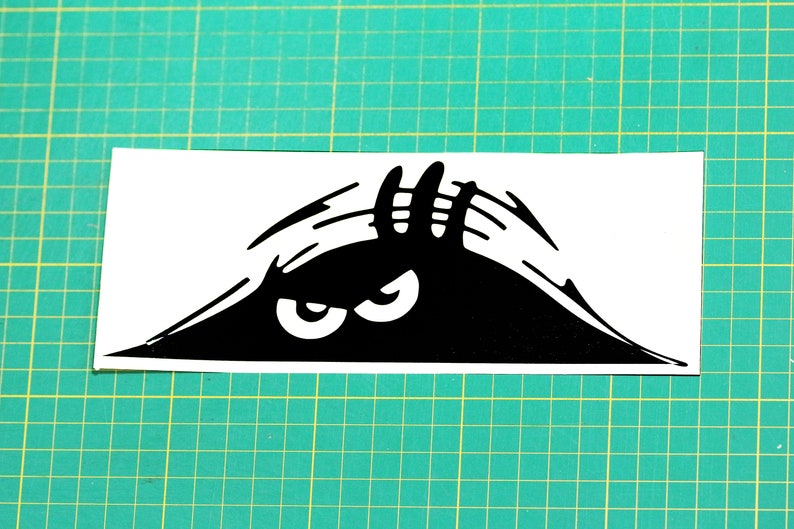 Buy Peeking Monster Funny Car Sticker Bumper Tailgate Window Vinyl ...