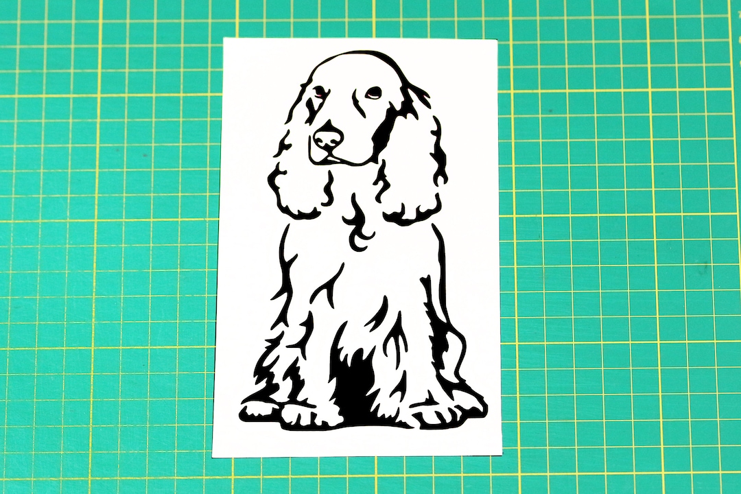 Cocker Spaniel Dog Car Van SUV Bumper Sticker - Window Tailgate Vinyl ...