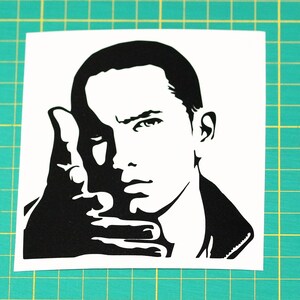 Eminem Slim Shady Silhouette Car Sticker - Bumper Window Vinyl Decal - Etsy