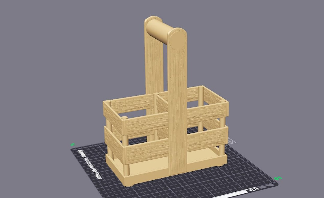 3D Printer STL File 2 Milk Glass Bottle Crate Holder Doorstep Crate - Etsy