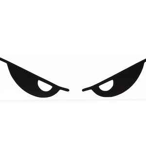 Peeking Angry Eyes Bumper Sticker Tailgate Window Vinyl Decal #2 - Etsy UK