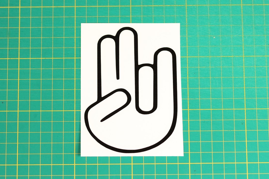 The Shocker Hand Sign Car Tailgate Bumper Sticker Vinyl Decal Adhesive ...