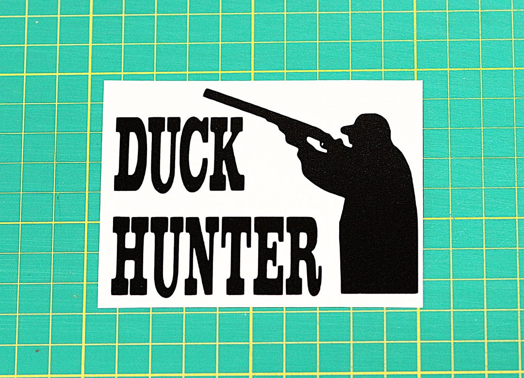 Duck Hunter Car Sticker Small Vinyl Bumper Trailer Decal With Adhesive ...