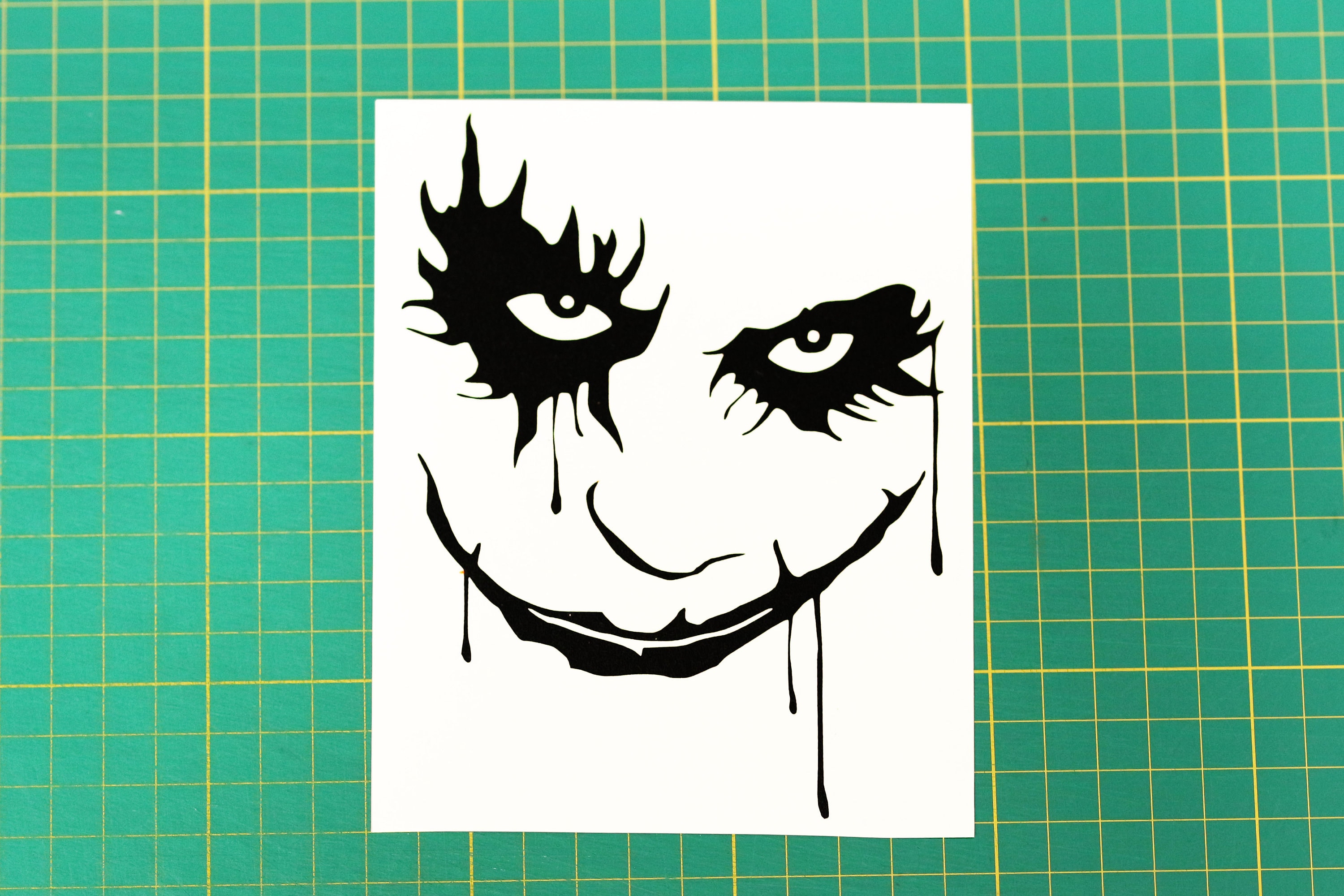 The Joker Face Car Bumper Window Sticker Vinyl Decal Adhesive - Etsy
