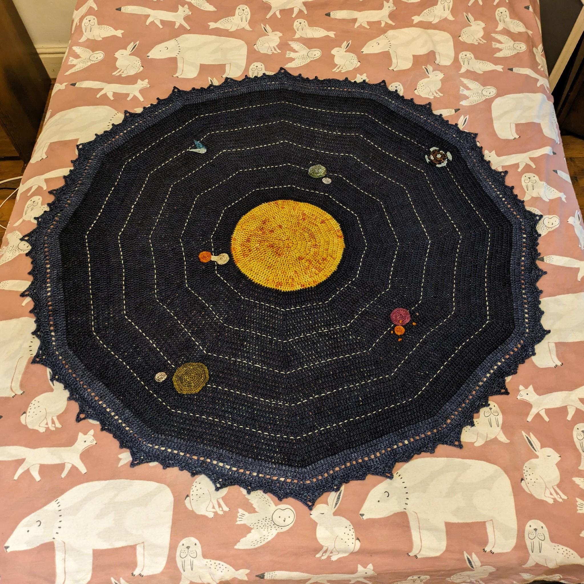Crochet Pattern - Outer Wilds Inspired Solar System Blanket - Etsy