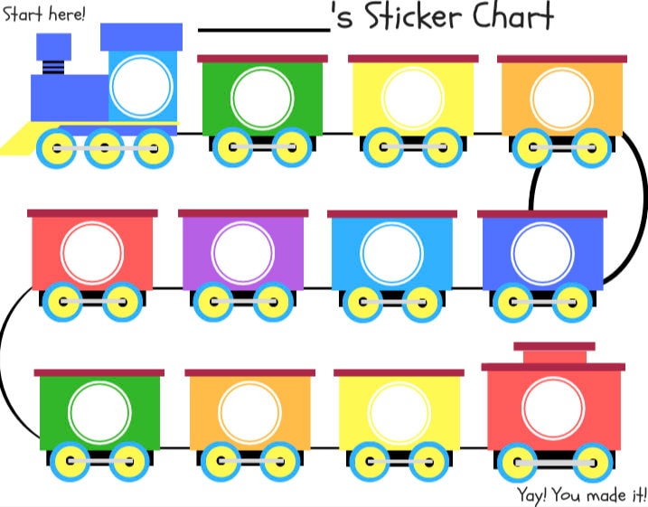 Train Sticker Reward Chart - Etsy Australia