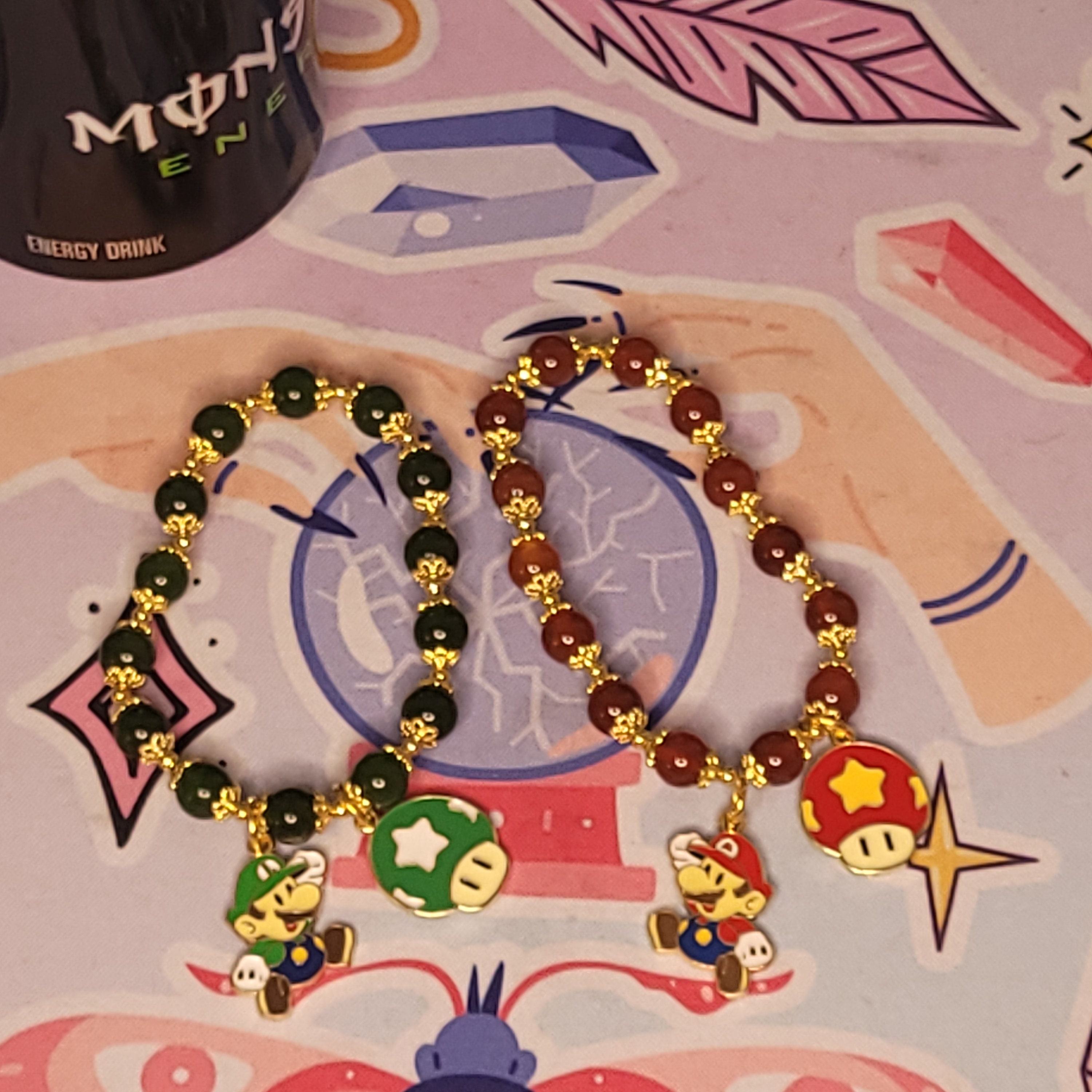 Super Mario Bros Bracelet Set Mario - Etsy