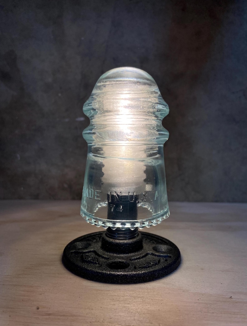 Glass Insulator Pin Adapters to 1/2" NPT, LED Light Bulb Compatible - Etsy