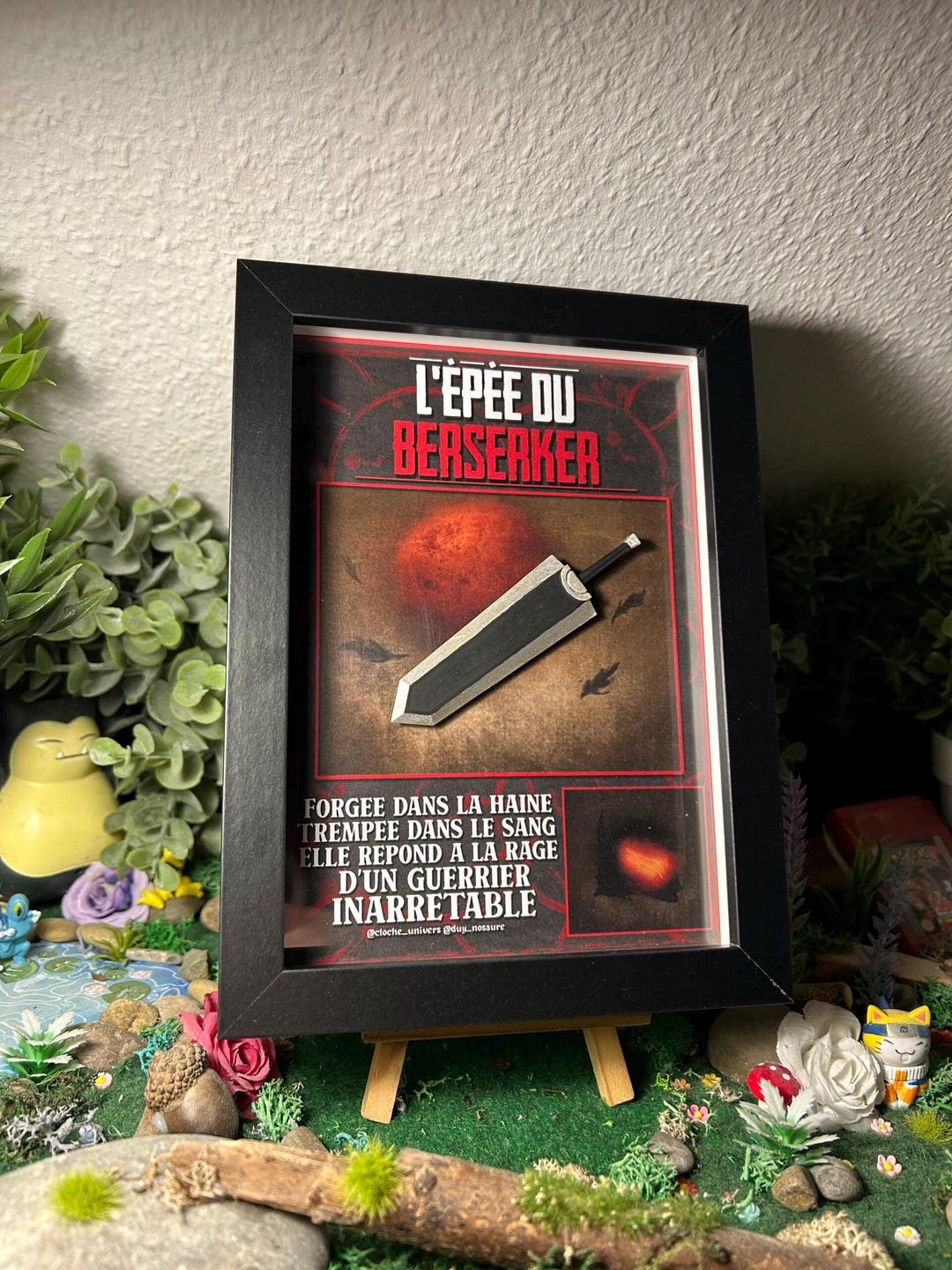 Berserk Guts Griffith - the Berserker's Sword 3D Frame - Original ...
