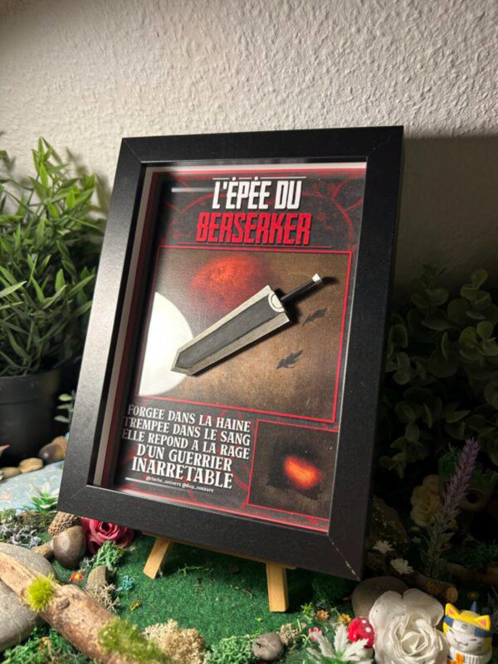 Berserk Guts Griffith - the Berserker's Sword 3D Frame - Original ...