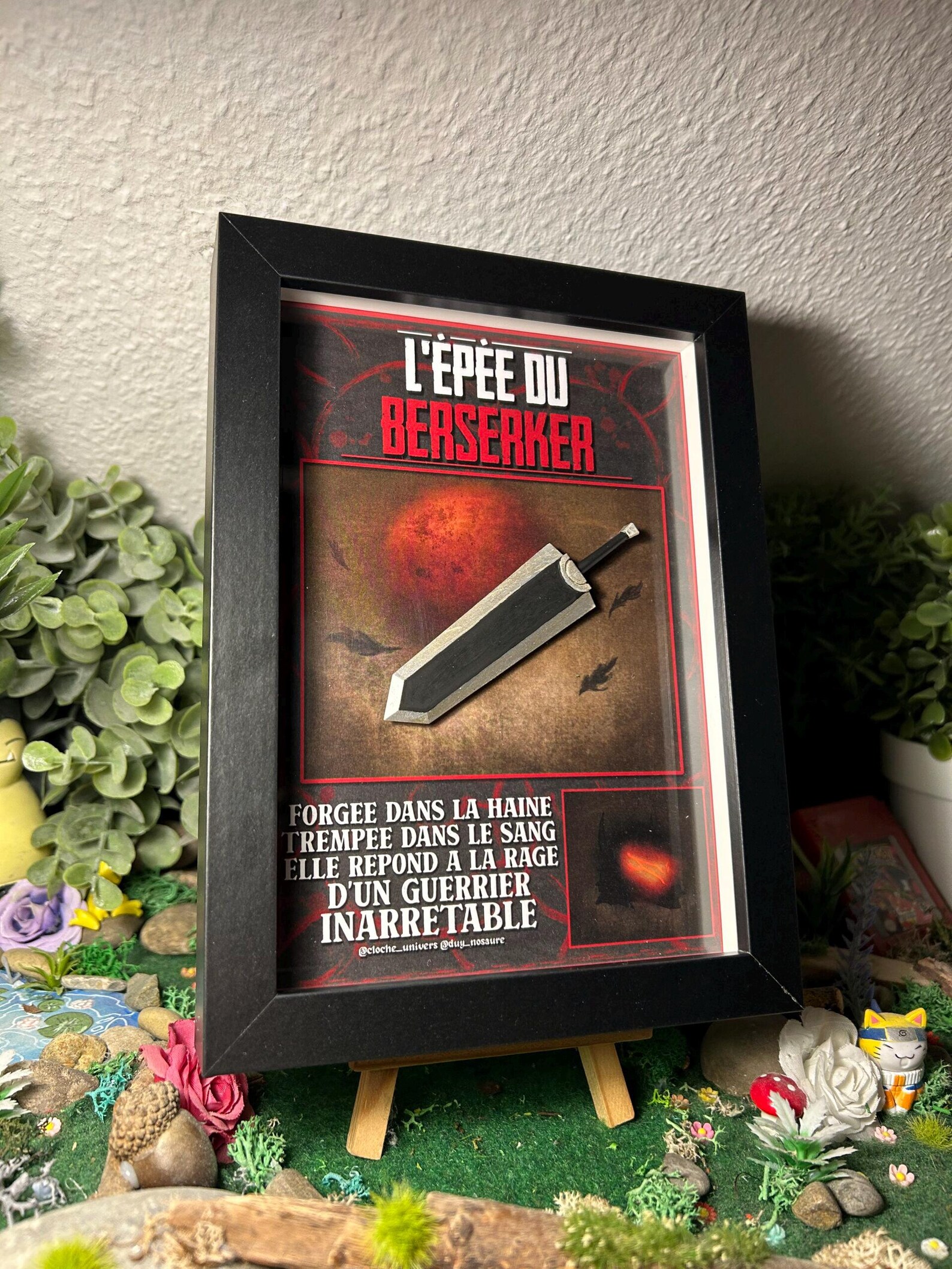 Berserk Guts Griffith - the Berserker's Sword 3D Frame - Original ...
