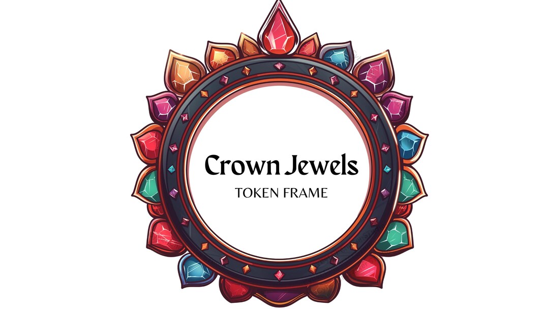 D&D Jewel Themed Token Border Frames, Anime Style RPG Tokens, Dungeon ...