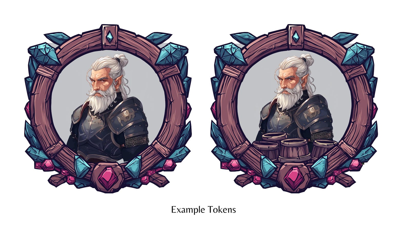 D&D Gemstone Token Border Frames, Anime Style RPG Tokens, Dungeon ...