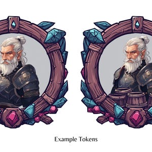 D&D Gemstone Token Border Frames, Anime Style RPG Tokens, Dungeon ...