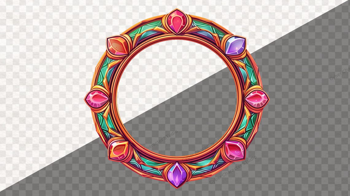 D&D Tokens Border Frames, Stained Glass Anime Style RPG Tokens, Dungeon ...