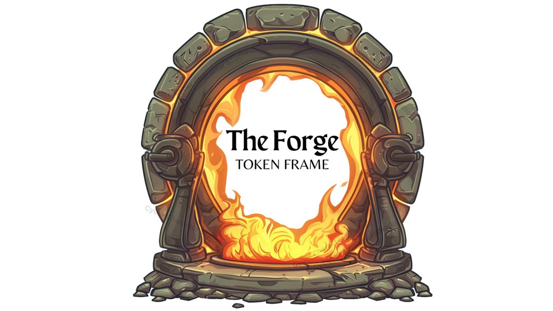 D&D Tokens Border Frames, Flaming Forge Anime Style RPG Tokens, Dungeon ...