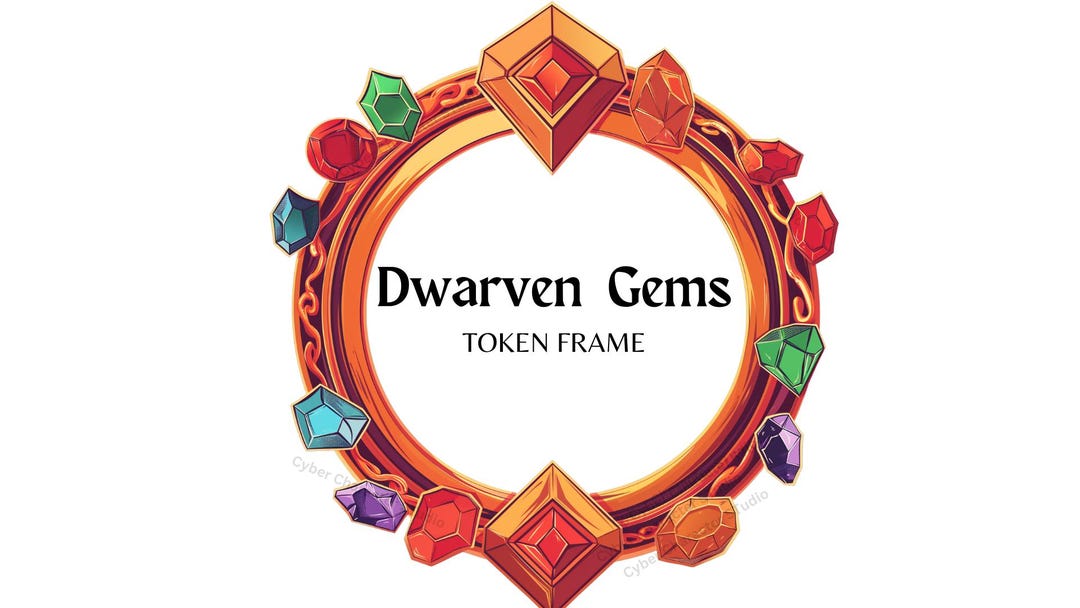 D&D Dwarf Themed Token Border Frames, Anime Style RPG Tokens, Dungeon ...