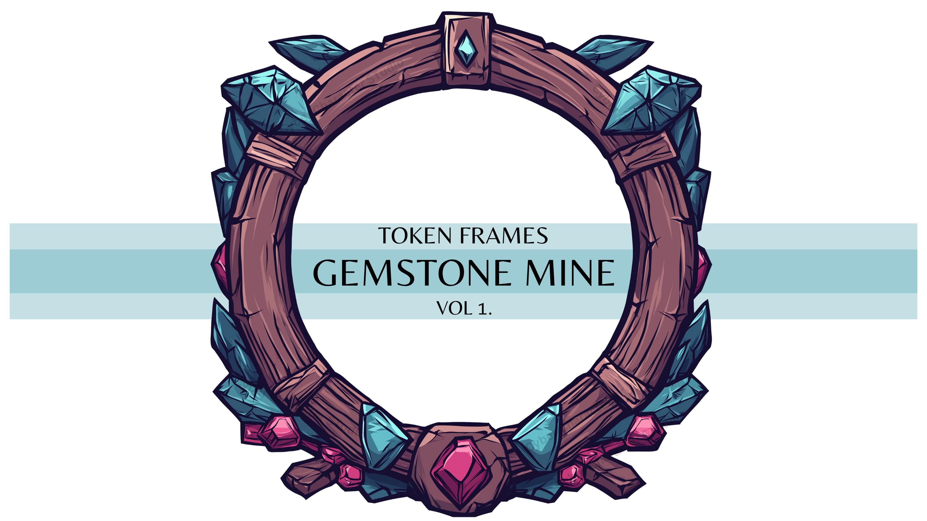 D&D Gemstone Token Border Frames, Anime Style RPG Tokens, Dungeon ...